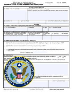 FEMA Flood Determination Form | New FEMA Flood Map